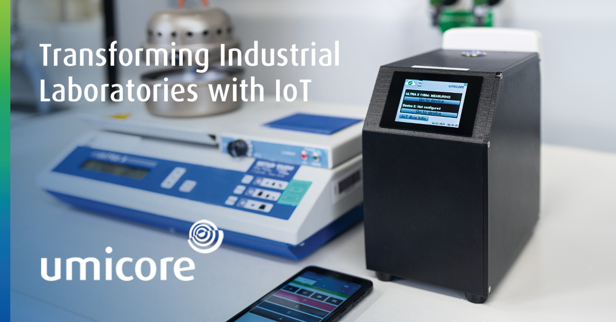 Digitalization in the Lab with IoT | Umicore